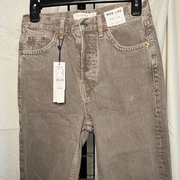 Topshop | Jeans | Top Shop Editor Jeans Stonewashedgray In Coloration W ...
